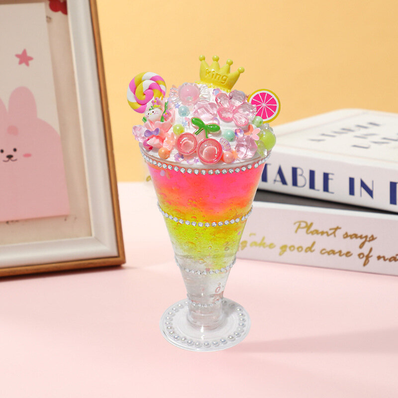 2026 Новейший набор для детей DIY симуляция сокового стакана, набор для изготовления сладких десертов, материал для игрушек