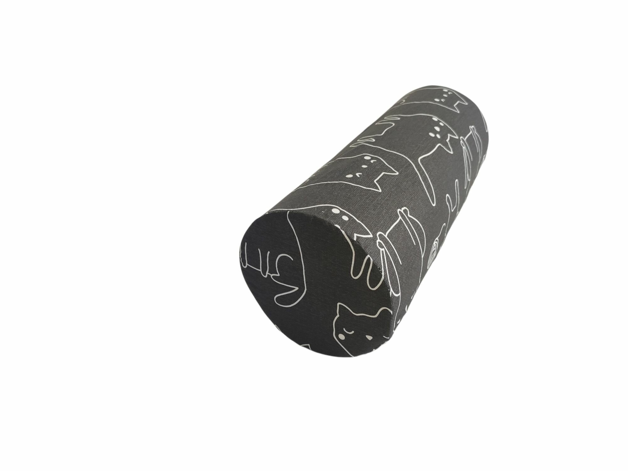 Подушка- валик Котики Милашки длина валика 50 см , диаметр 20см.