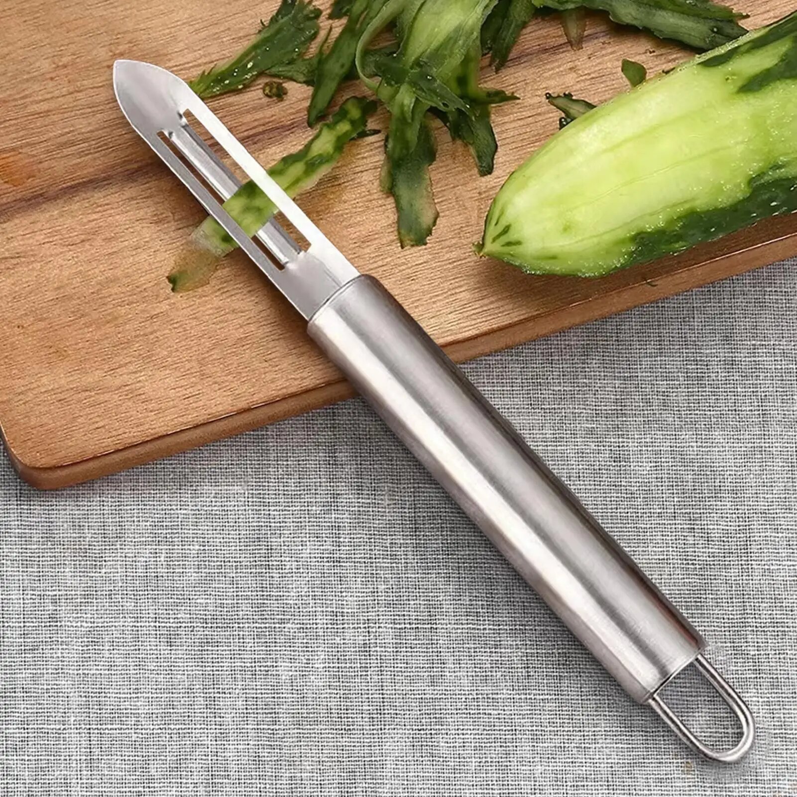 Картофелечистка, двусторонняя овощечистка, подвесной кухонный гаджет, ручной инструмент для очистки фруктов для приготовления еды, приготовления пищи, домашних пикников