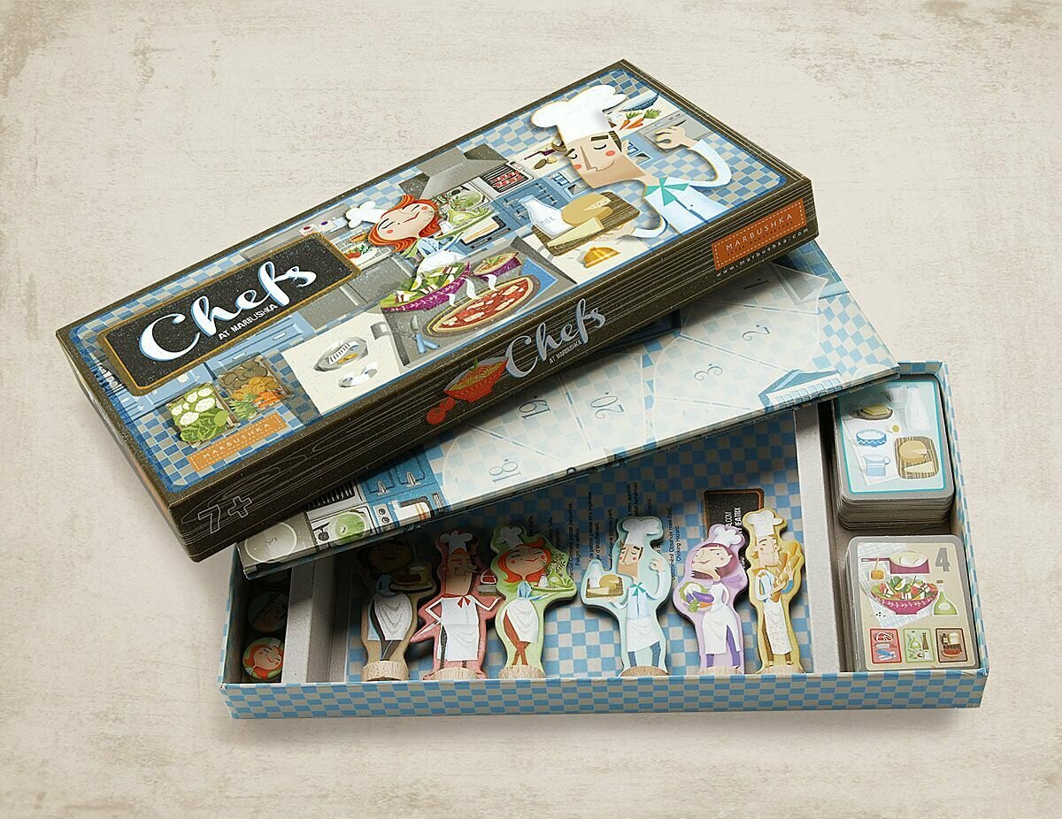 Настольная игра MARBUSHKA Chefs, Шеф-повара, стратегически? тактическая