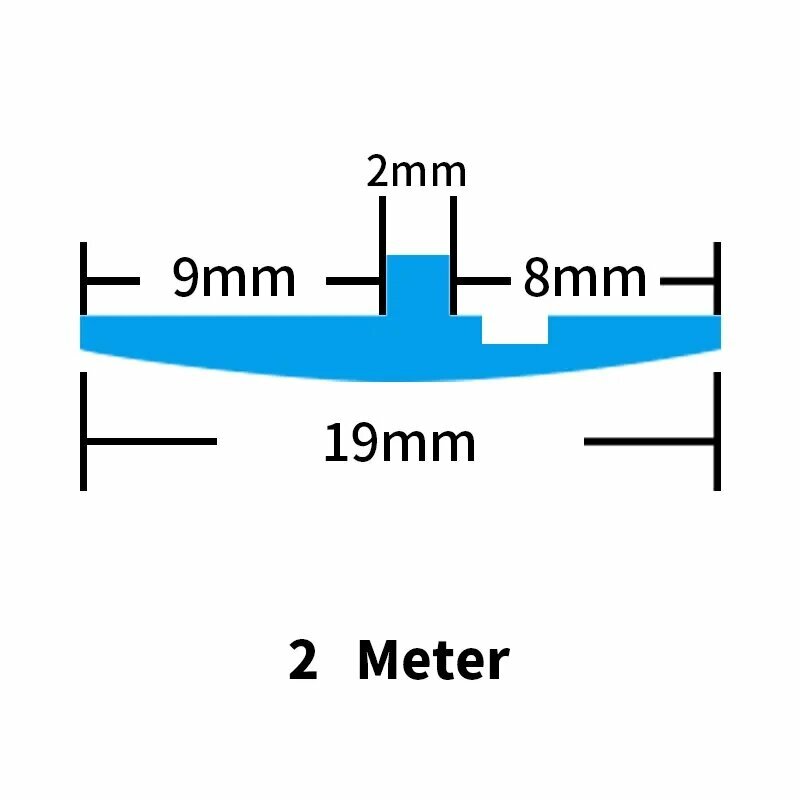 Резиновое уплотнение двери авто, 2m-19mm