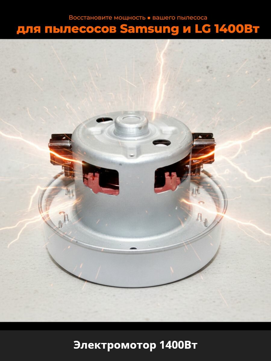 Электродвигатель (мотор) VC07W175 для пылесосов Samsung/LG 1400W