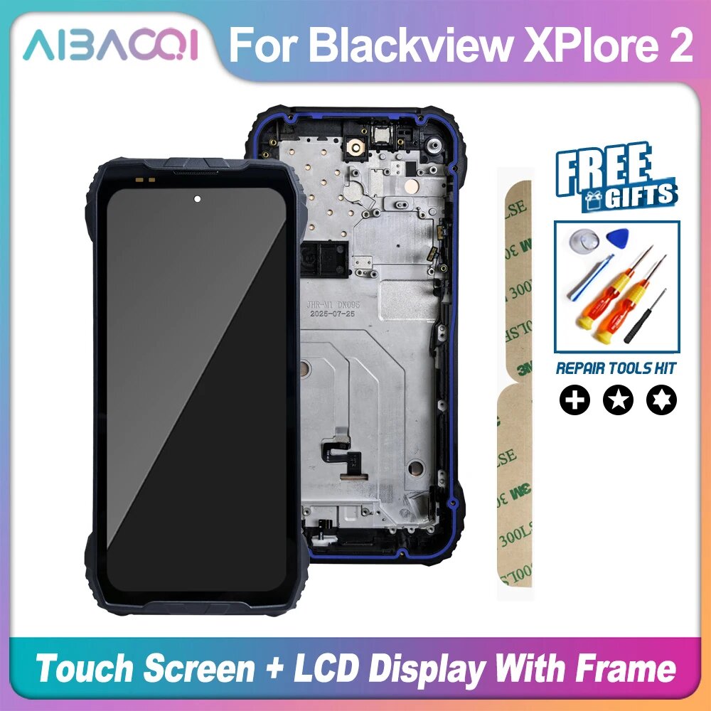 Совершенно новый сенсорный экран AiBaoQi + ЖК-дисплей + рамка в сборе, замена для For XPlore 2