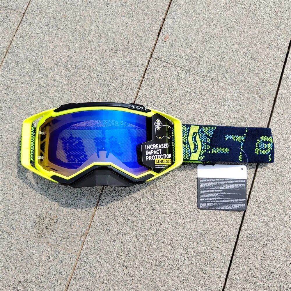 Горнолыжная маска SCOTT для мужчин и женщин, размер M/L, желтые линзы, защита от запотевания, сферическая форма