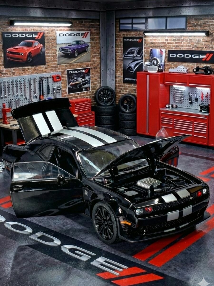 Машинка металлическая детская Dodge Challenger R/T" 1:24 Форсаж