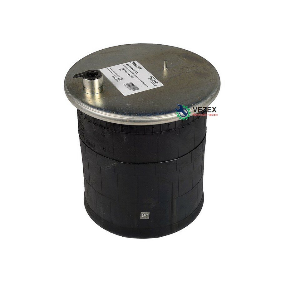 STELLOX 8400409SX пневмоподушка со стаканом! верх 1шт. 1шп-шт. M22 низ 1шп. M12\ MB