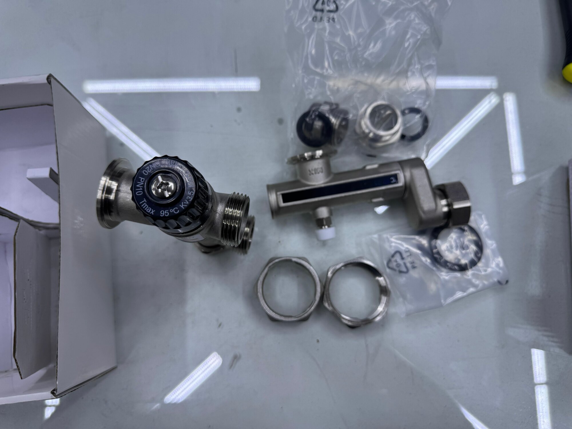 Насосно-смесительный узел с термостатическим клапаном Sdg-0120-005010 . ТЕМ.20-55c, без насоса