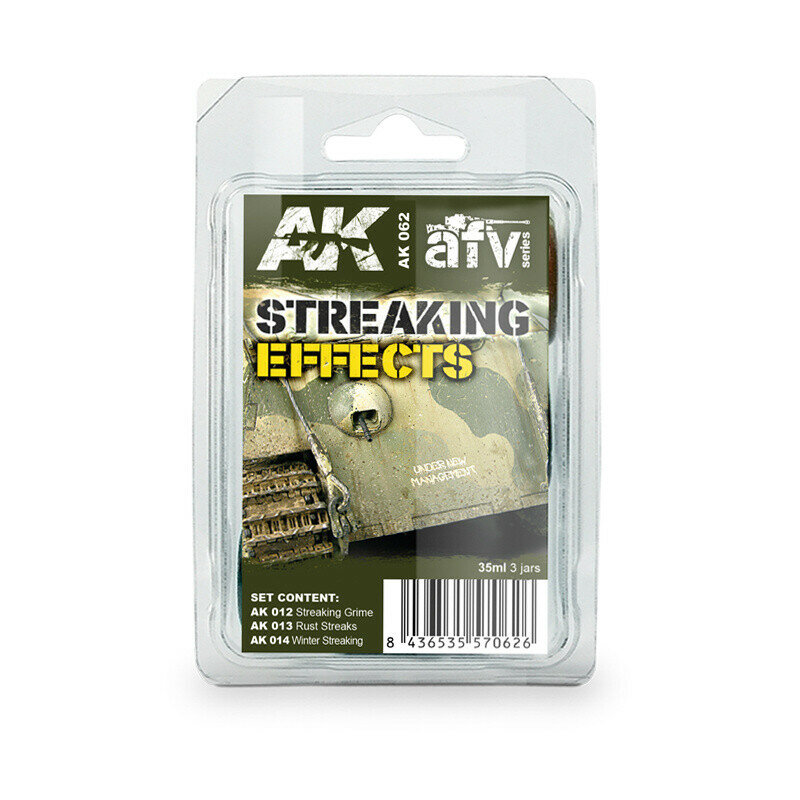 Аксессуар для Warhammer AK Interactive AK Streaking Effects Set AK062 (3 шт)