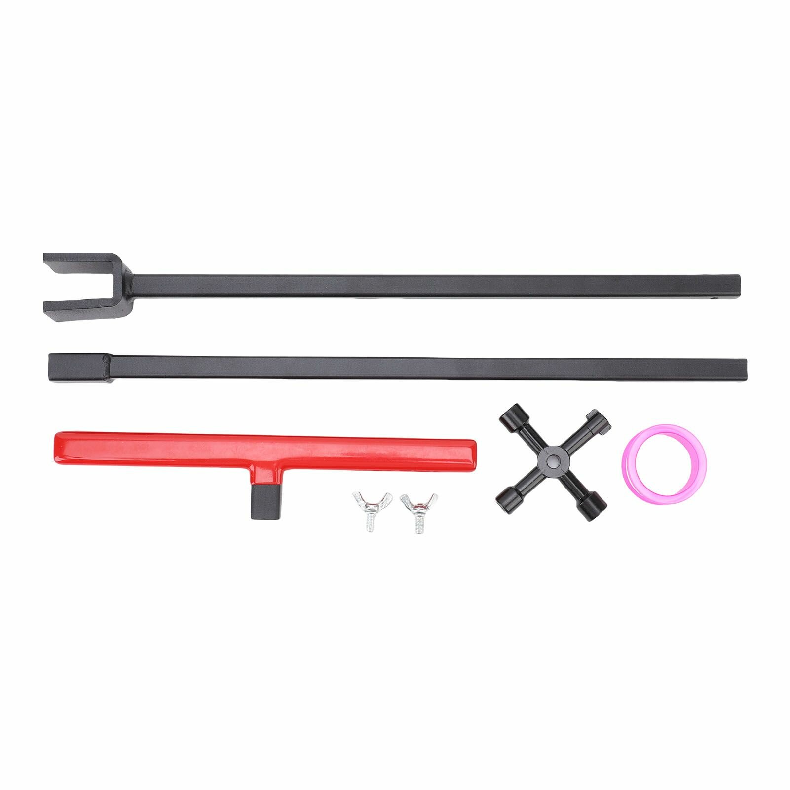 Ключ для водомера 4-в-1, стальной, T-рукоятка, 37/71 см