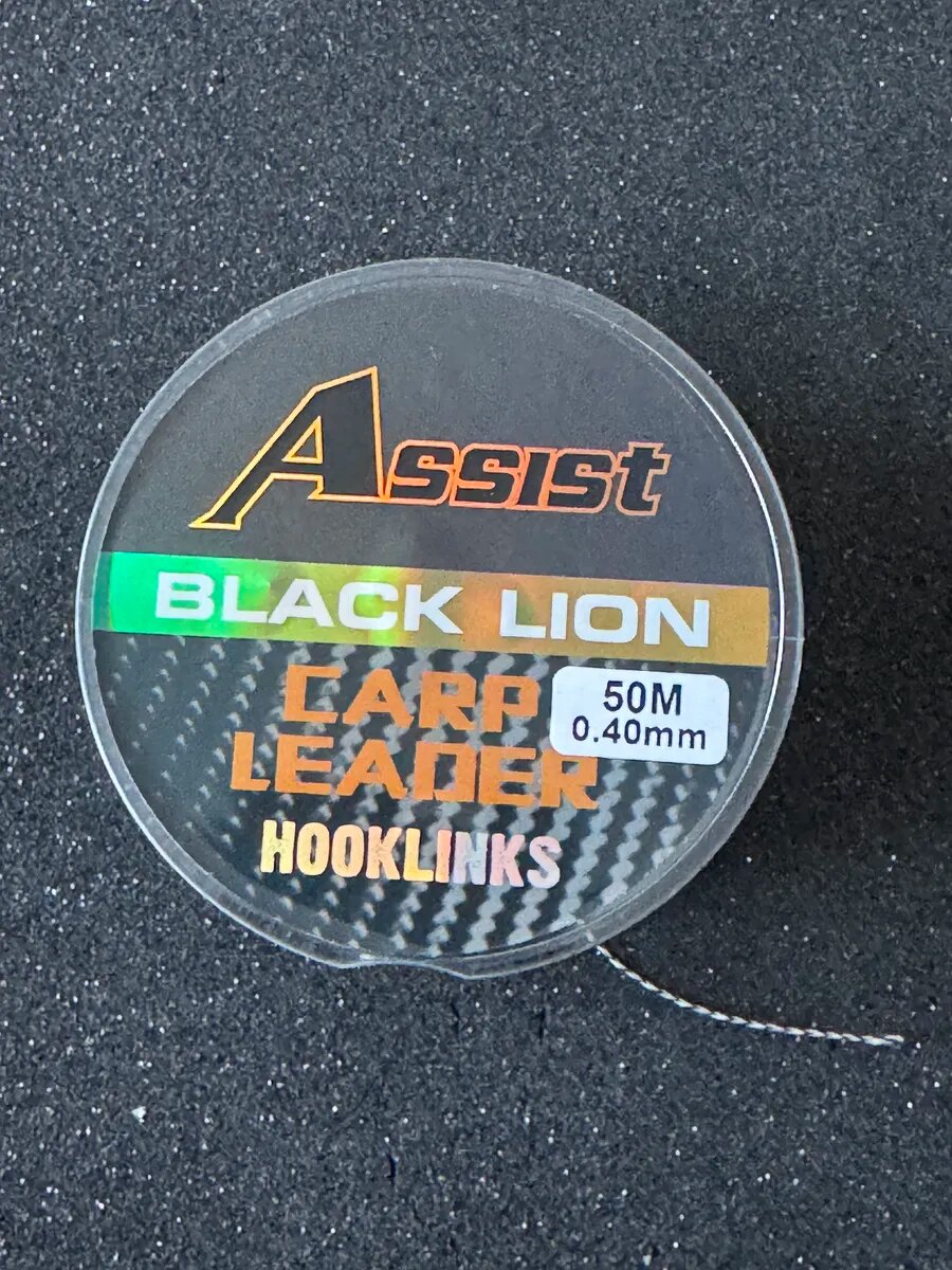 Поводочный материал D 0,40мм. 50 м. Assist Black Lion Carp