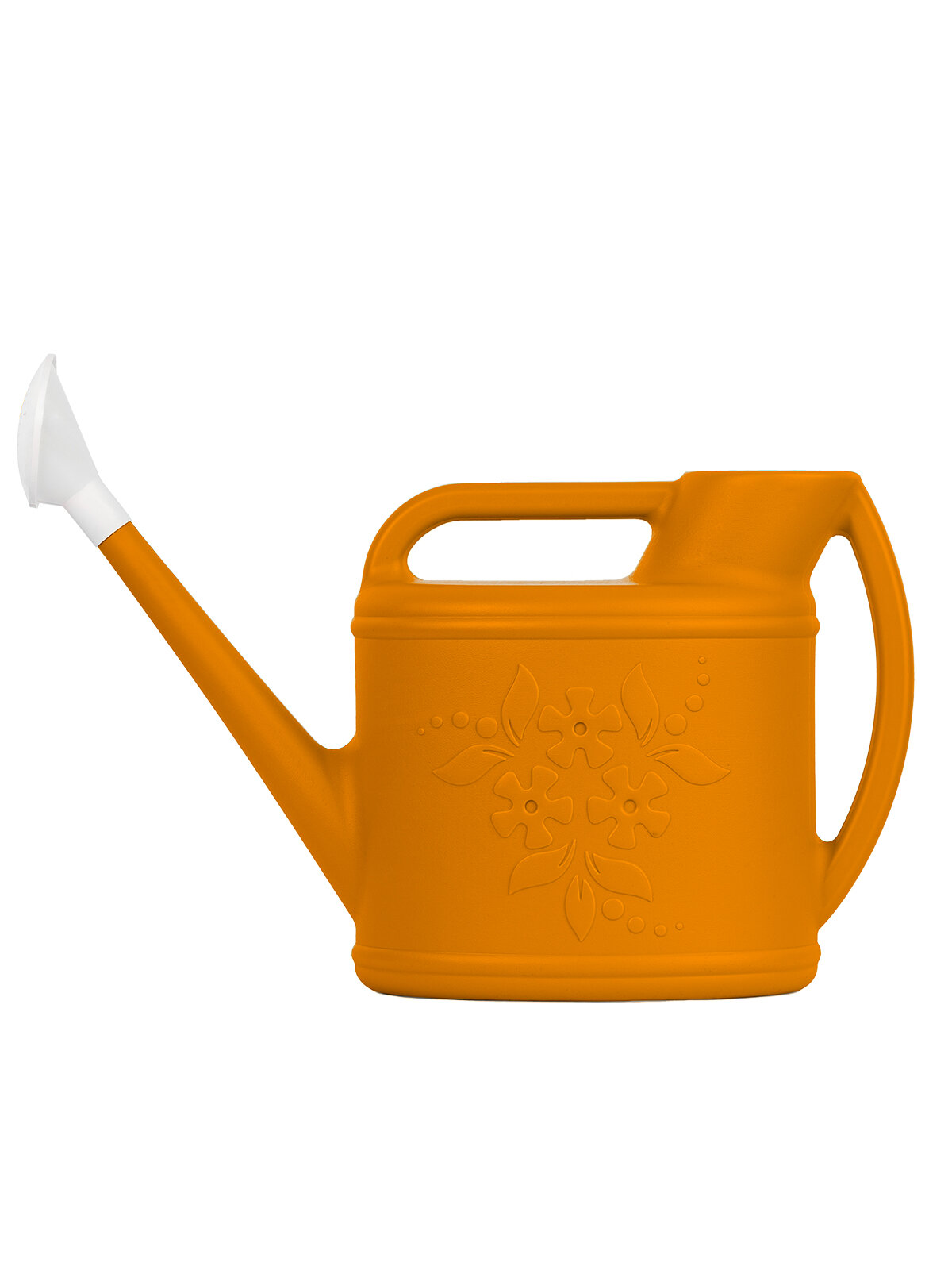 Лейка садовая садовая "Премьера" с рассеивателем 10л цвет оранжевый, с широким горлом, эргономичные ручки, разборный рассеиватель для капельного полива. Артикул: М1628