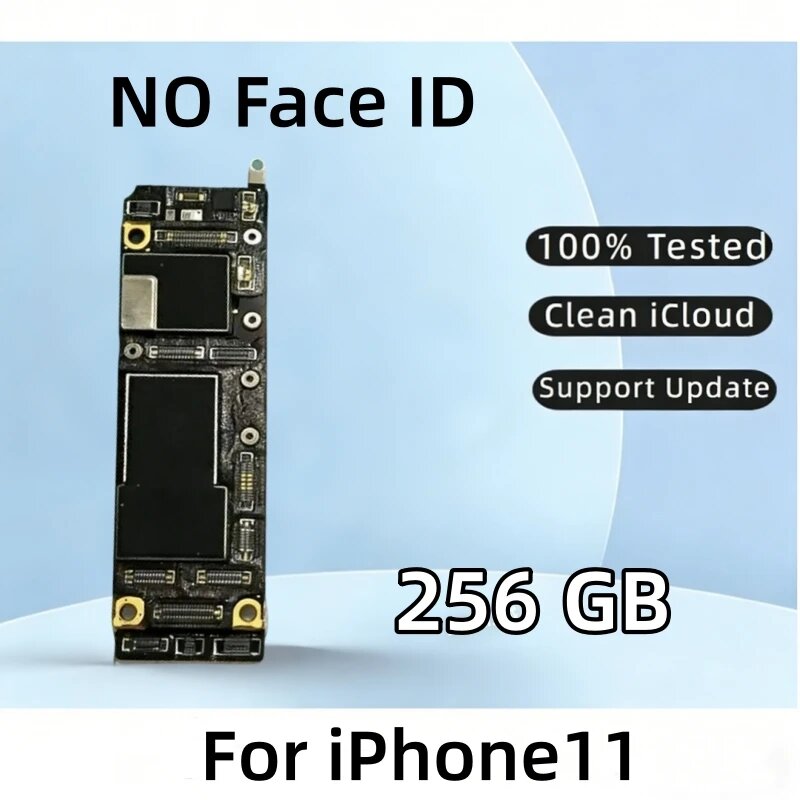 Рабочая материнская плата A+ для iPhone 11/11 Pro с Face ID, разблокированная, без 11 256G NO face