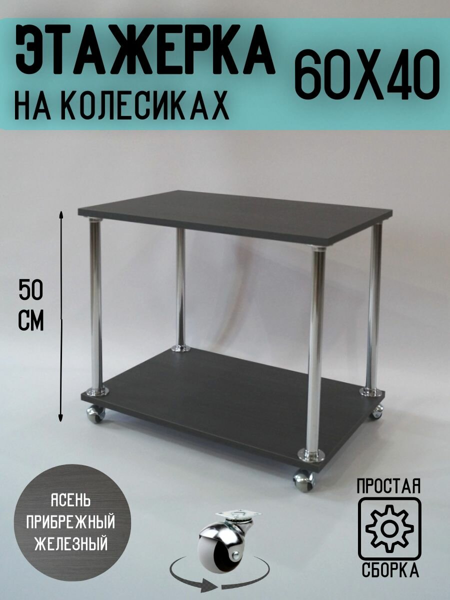 Этажерка на колесиках