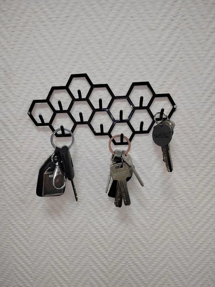 Ключница настенная "соты" с 12 крюч, 1 шт