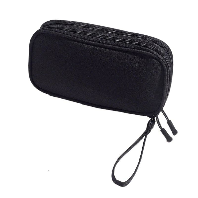 Большой пенал для карандашей, Черный - Двойной слой