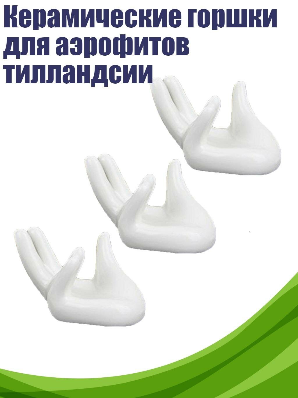 Керамические горшки для аэрофитов тилландсии