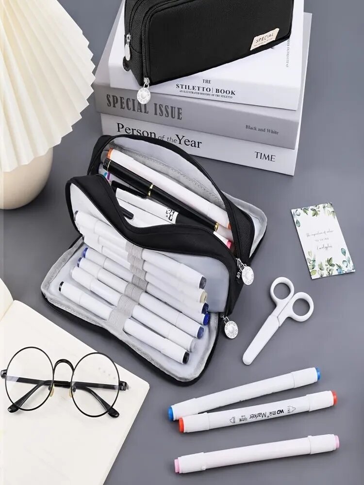 Пенал школьный черный