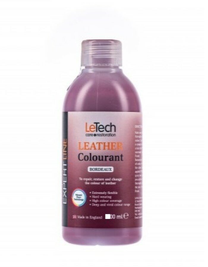 LeTech Expert Line Краска для кожи (Leather Colourant) Bordeaux, 500мл