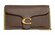 Сумка Coach, фактура стеганая, темно-коричневый