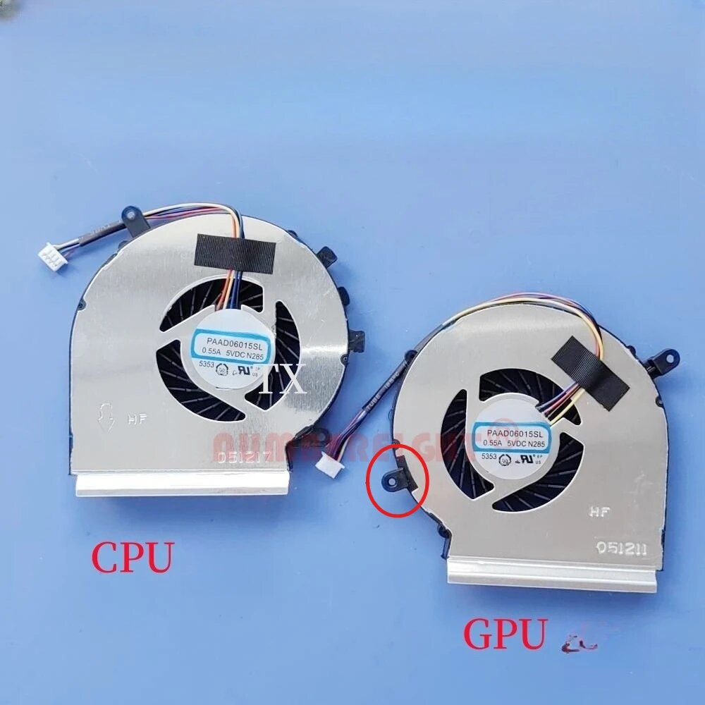 Вентилятор охлаждения ноутбука MSI MS-16JD CPU/GPU 4 Pin
