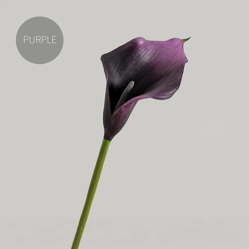 Искусственная калла лилия из латекса Фиолетовый, Small purple