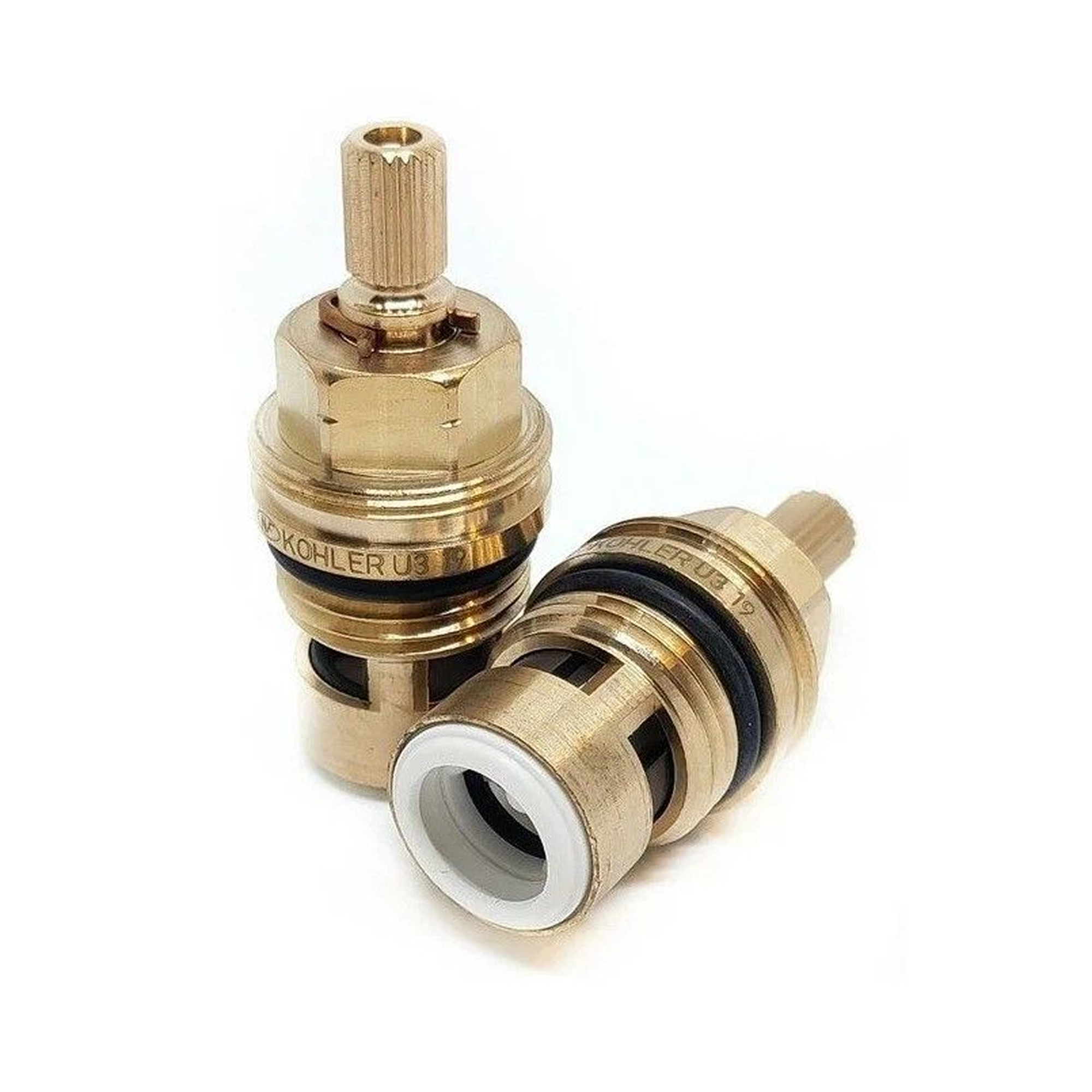 Кран-букса VIDIMA Агат H98Z977NU, латунь / керамика, коричневая, 2шт