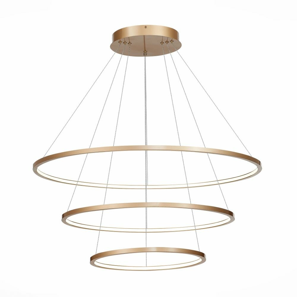 ST603.243.114 ST-Luce Светильник подвесной ST-Luce Золотистый/Белый LED 1*114W 4000K.