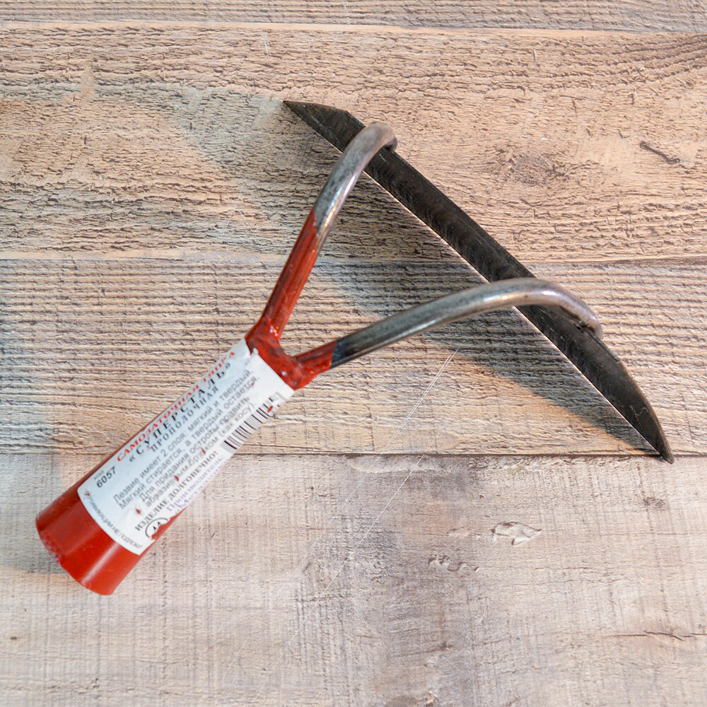 Тяпка садовая самозаточная "супер-сталь" 200х55мм, металл 1.5мм, прополочная для быстрой уборки сорняков