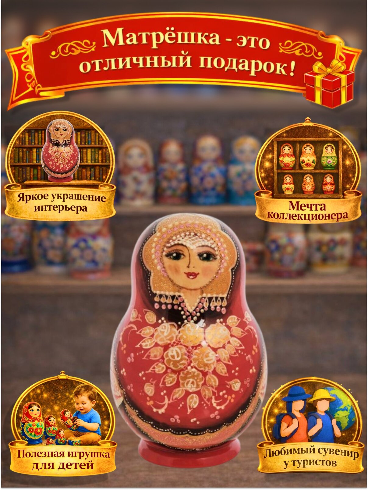 Матрешка Боярская Матрена — фото 1