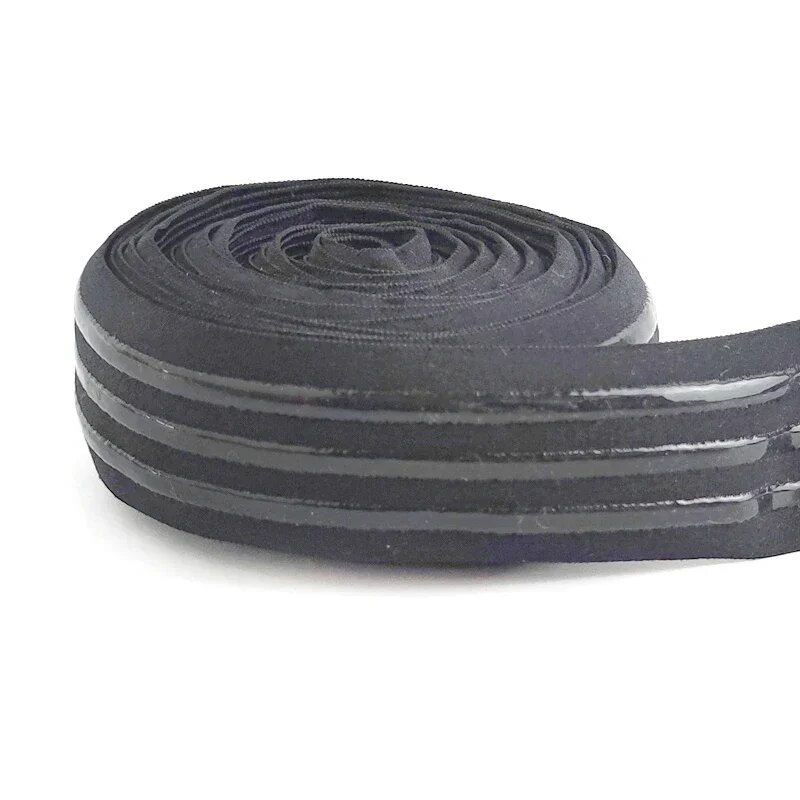 Резинки Meetee силиконовые 25/30 мм Black-30mm, 3Meters