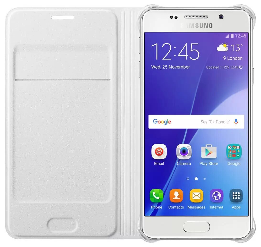 Чехол-книжка Samsung Flip Wallet EF-WA510PWEGRU для Galaxy A5 (2016), белый