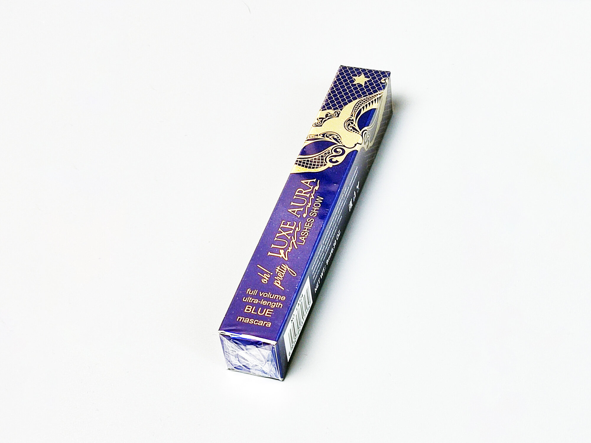 Тушь LUXE AURA для увеличения объема и удлинения ресниц, синяя, 9 мл.