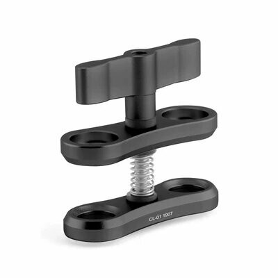 X-ADVENTURER Алюминиевый бабочка-зажим с двойным шаровым шарниром для подводной камеры - Черный
