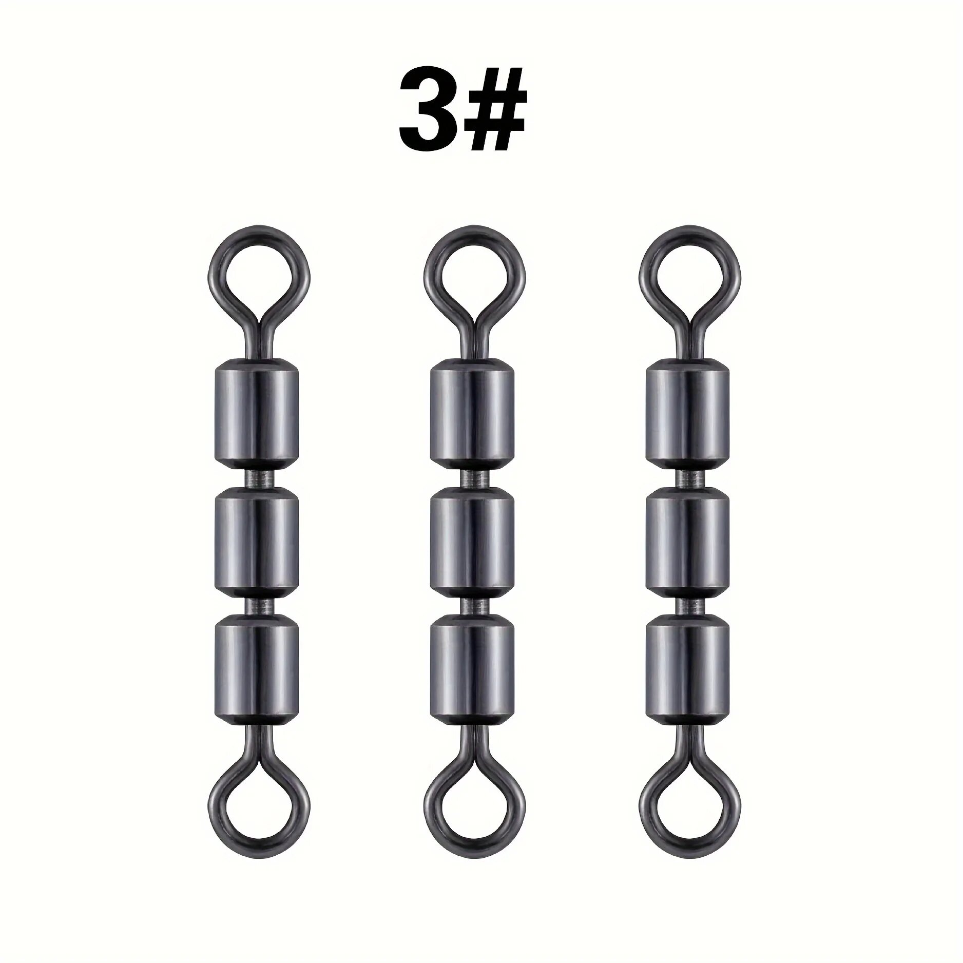 Вертлюги рыболовные YOTO 3#, 30шт, Size3