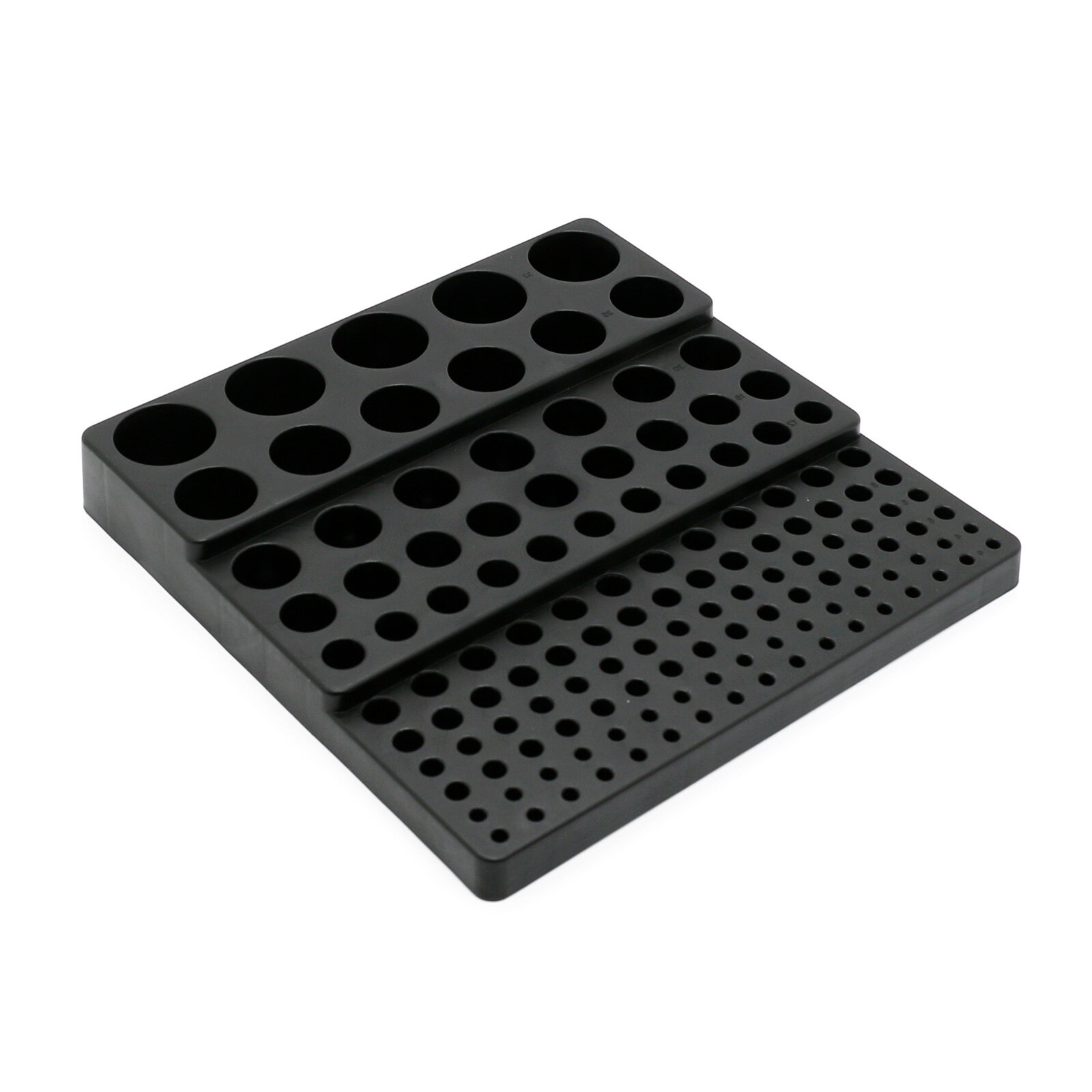 Многофункциональная утолщенная коробка для хранения фрез и сверл на 131 отверстие