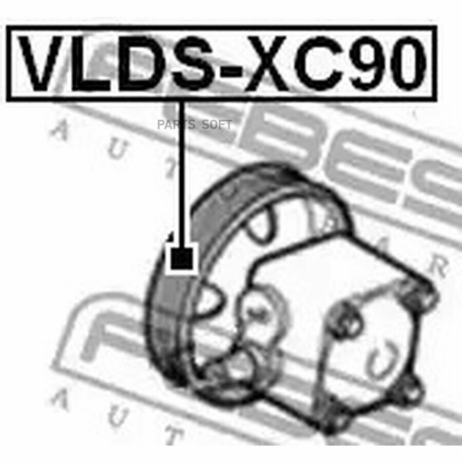 VLDS-XC90 шкив насоса гидроусилителя руля (VOLVO S60 I 2002-2009) FEBEST FEBEST VLDSXC90