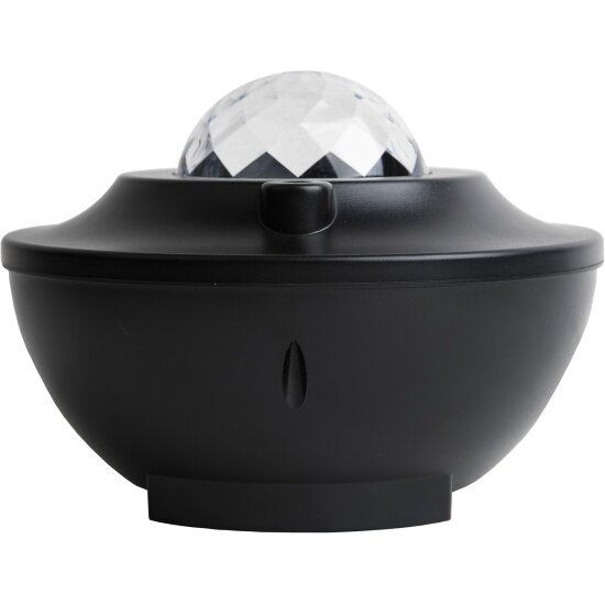 Светодиодный светильник-проектор с Bluetooth Volpe Проекция Звездное небо. Встроенный MP3 проигрыватель. 2 колонки. USB разъем. Пульт ДУ в-к. Черный, UL-00012206