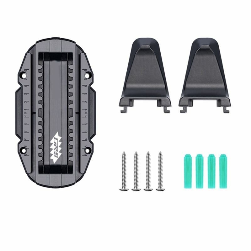 (1 шт.) Настенная вертикальная велопарковка черная