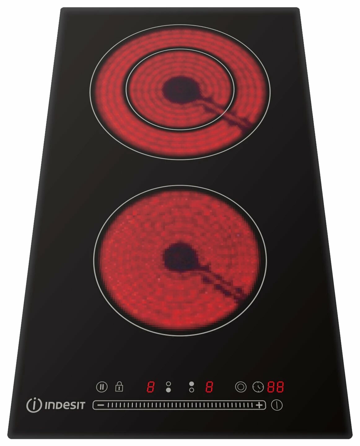 Электрическая варочная поверхность Indesit IRC 230, 2 конфорки, стеклокерамика — фото 1