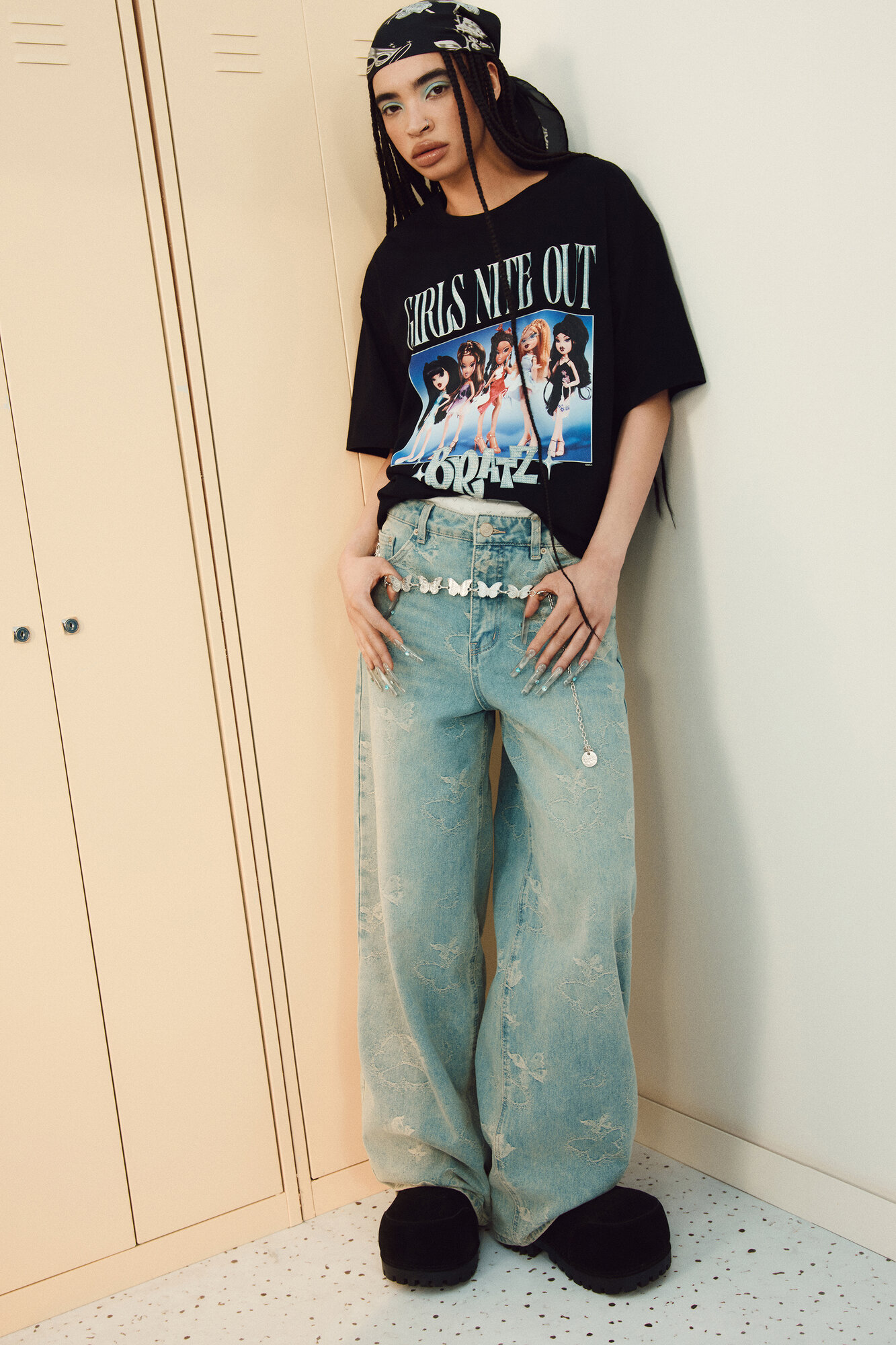 Джинсы широкие young 