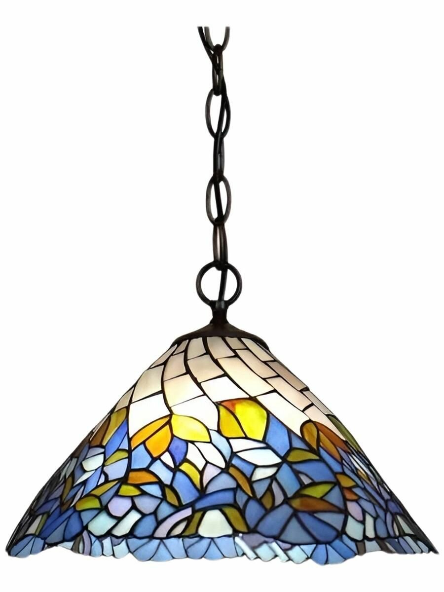 Люстра стиль Tiffany RCN 105 C витражное стекло, Ручная работа, Е-27