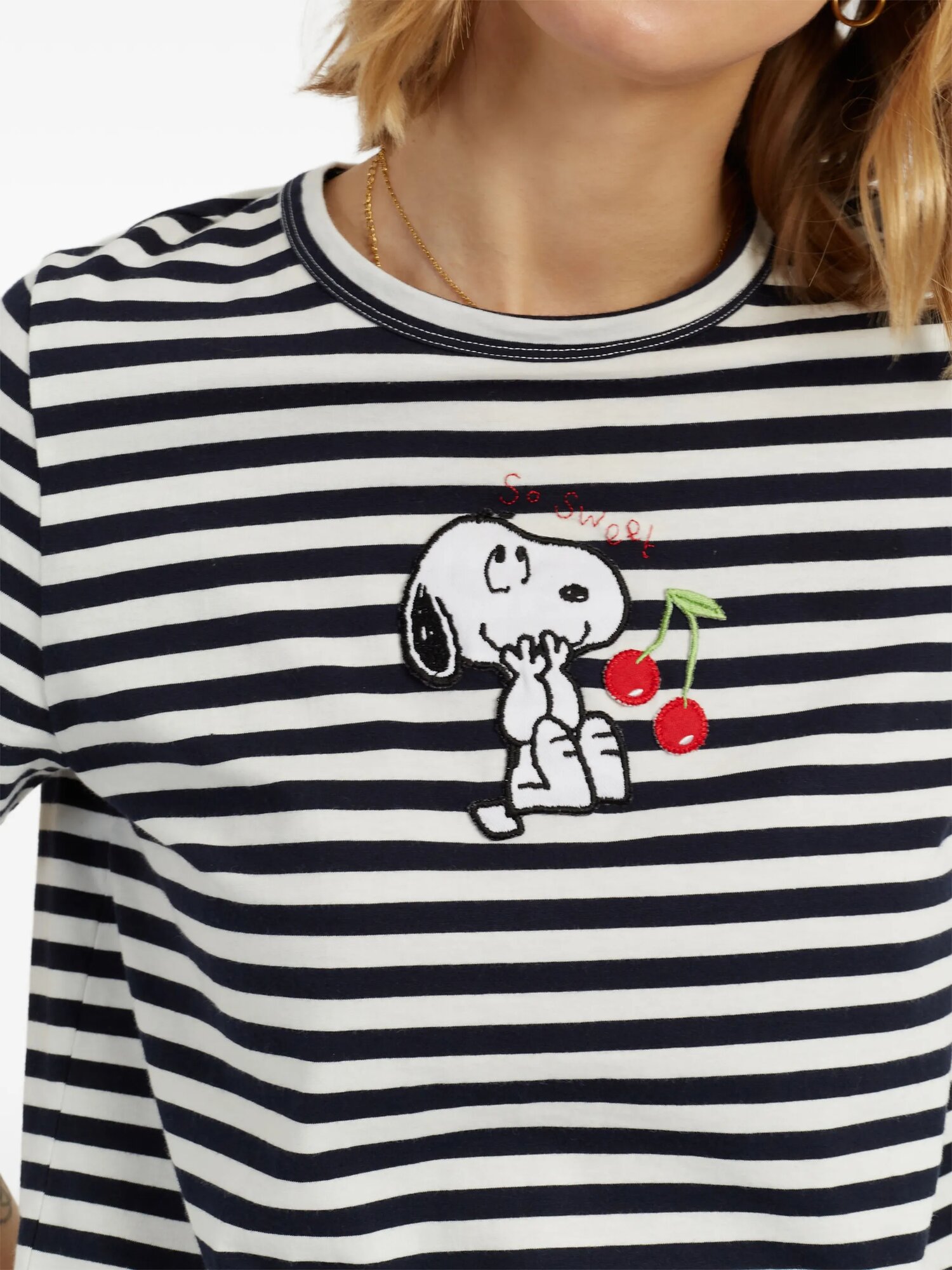 Футболка Chinti & Parker Snoopy Breton Cherry, размер L — фото 1