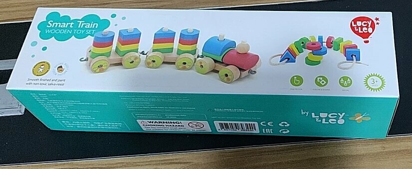 Деревянный набор с колонной машиной, 15 деталей, образовательная игрушка из букового дерева