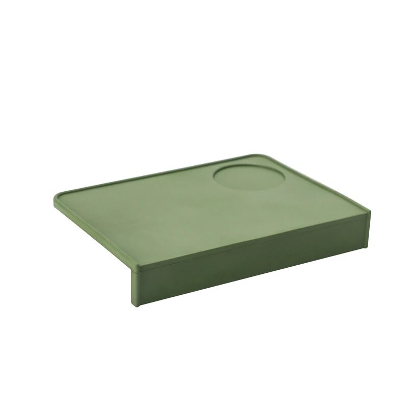 Нескользящий плоский силиконовый коврик для кофе, угловой коврик для бара, ткань с ручкой для эспрессо, набор порошков, посуда для бариста