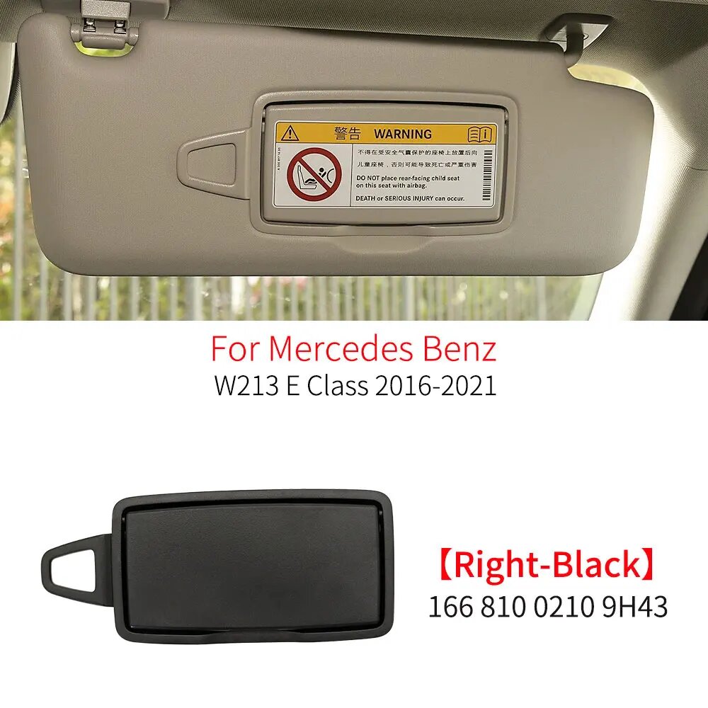 Солнцезащитный козырек Right Black для Mercedes W213 E-Class