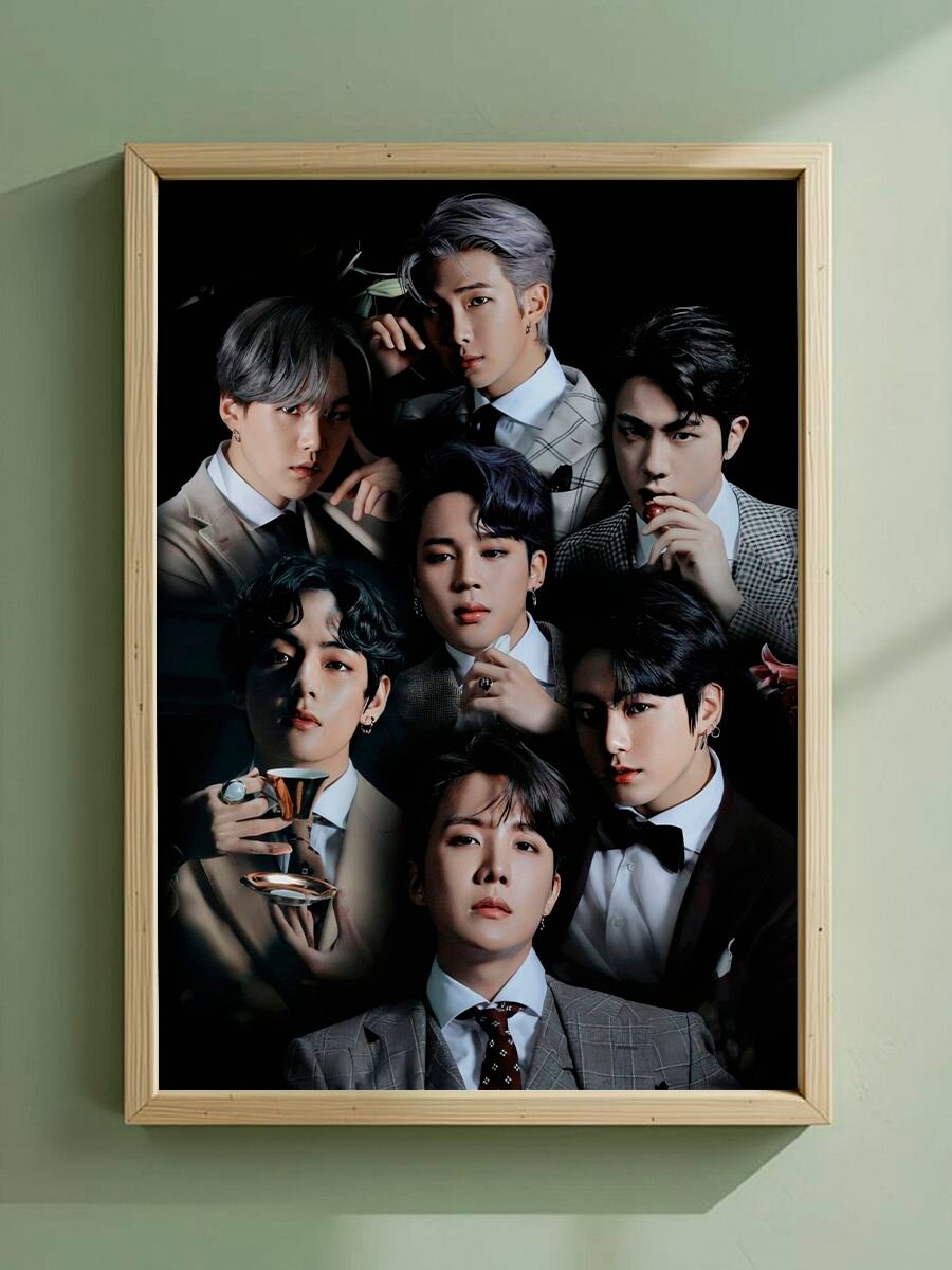 Постер, плакат на стену BTS K-Pop (А3)