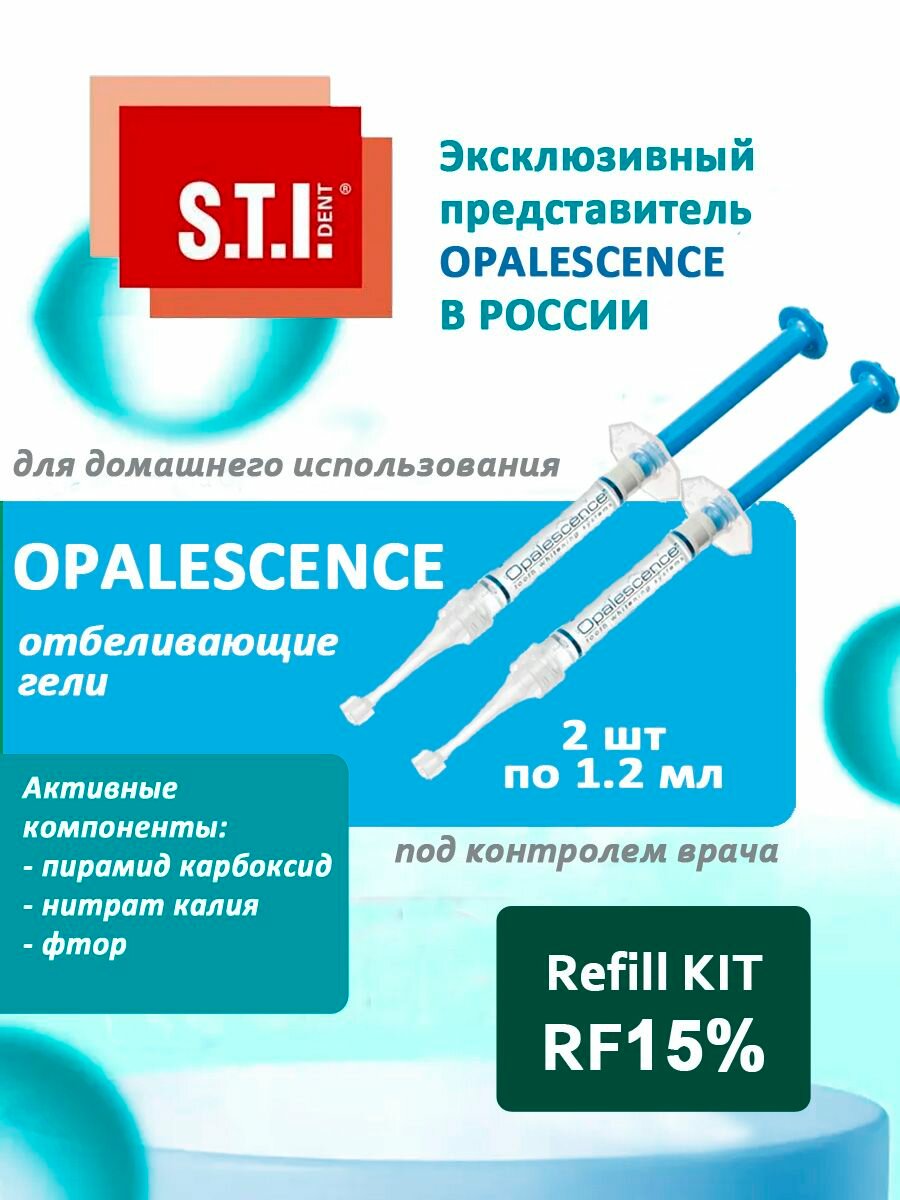 Opalescence PF 15% Refill Kit Regular, материал стоматологический отбеливающий