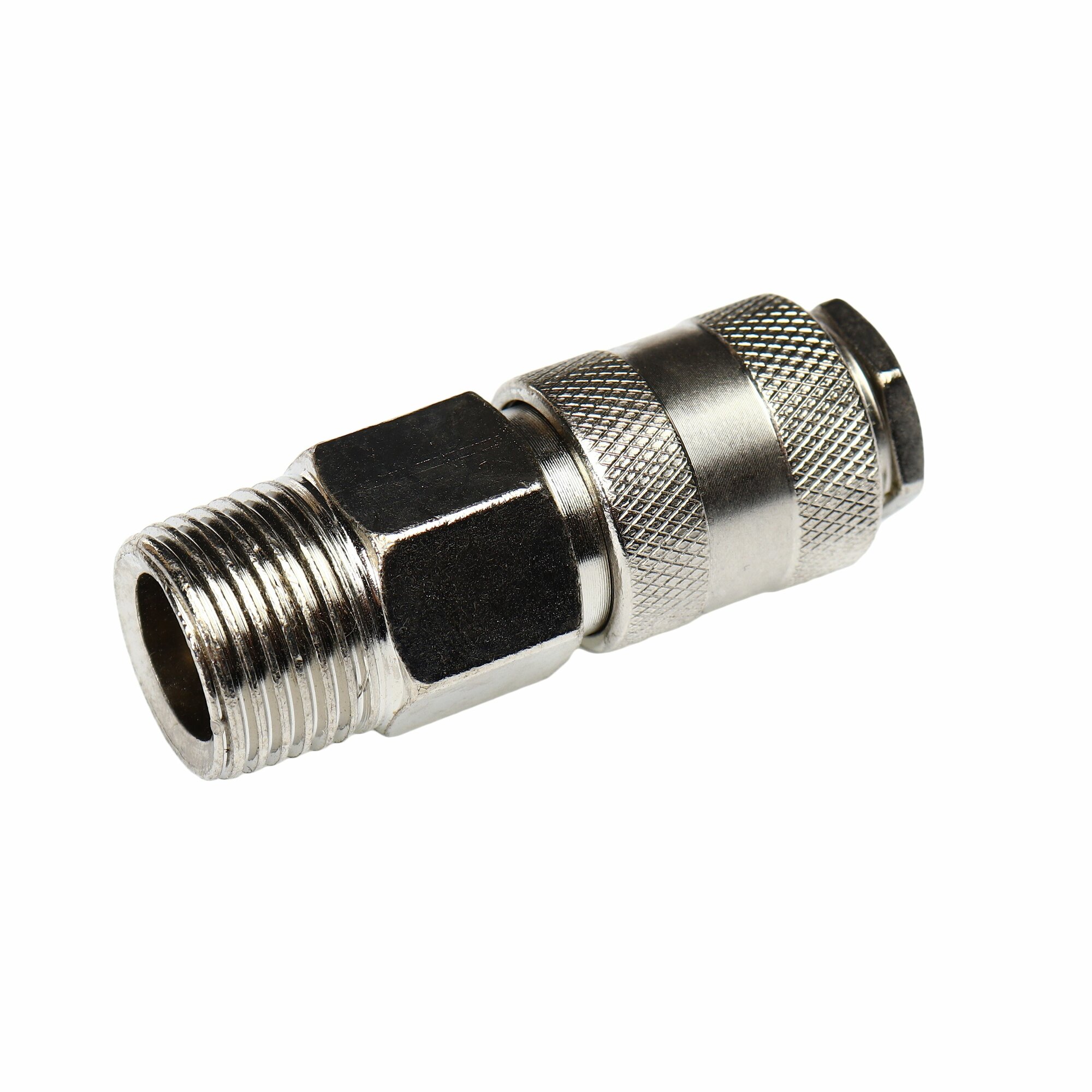 Переходник для компрессора M1/2" быстросъемный с клапаном наружная резьба, арт SE14SM эврика