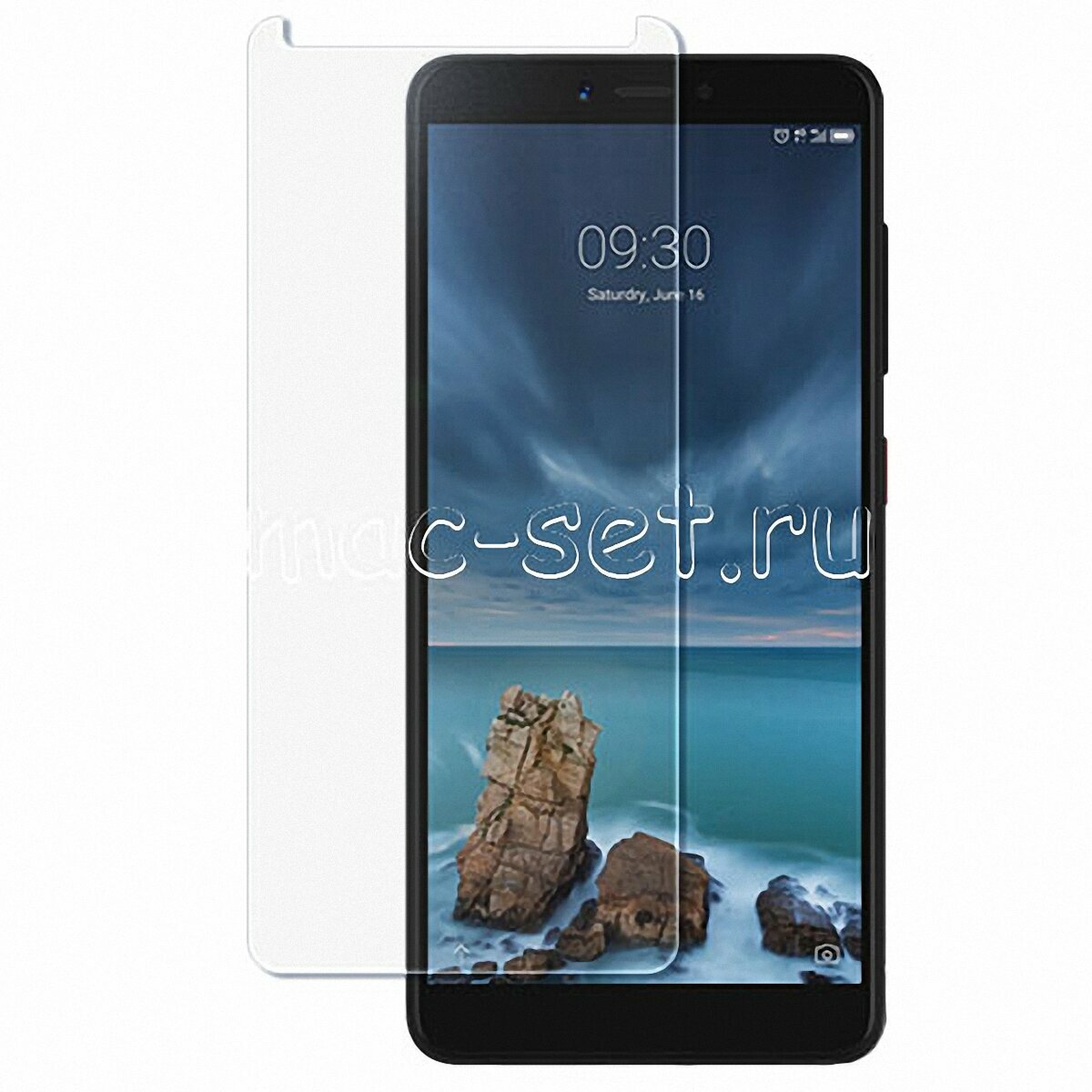 Защитное стекло для ZTE Blade A7 Vita прозрачное на плоскую часть экрана