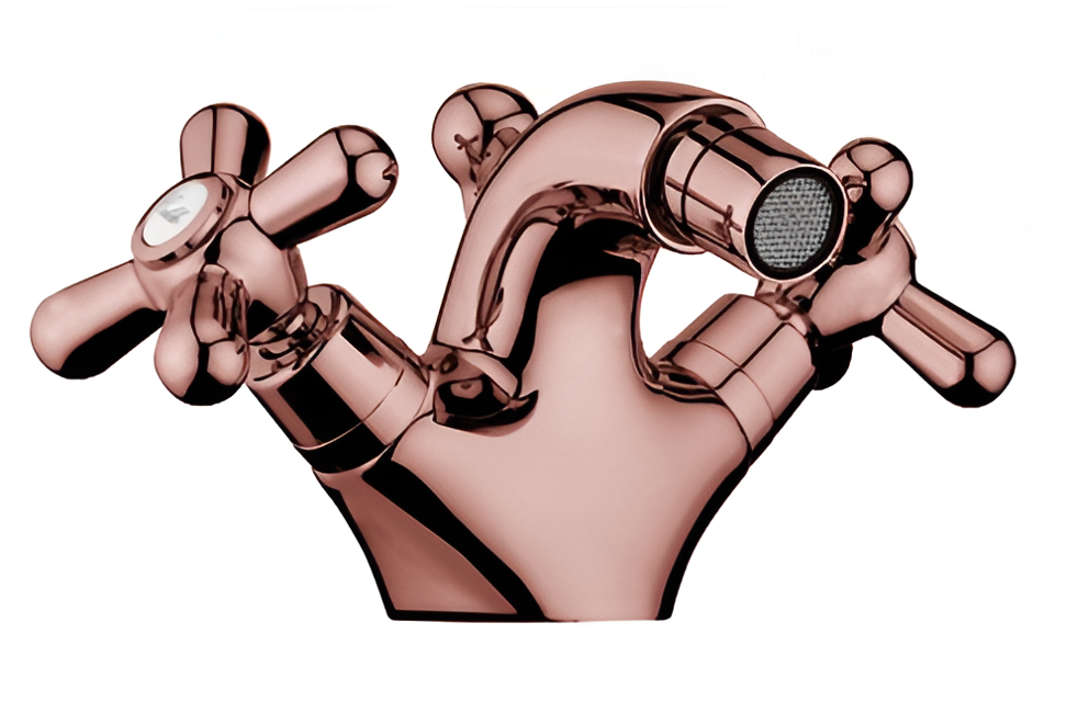 Смеситель для биде Armony AM710102060, латунь, медь, двухрычажный, Webert, Италия